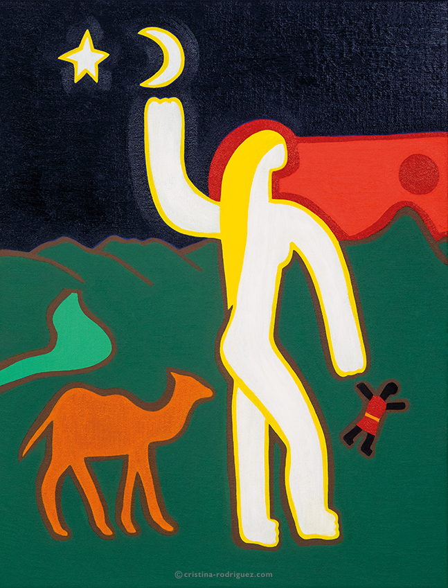 Cristina Rodriguez's Painting "Lara", oil on linen, 2017